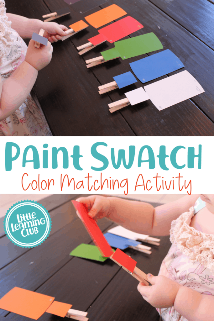 Paint Swatch Matching Game - Little Learning Club