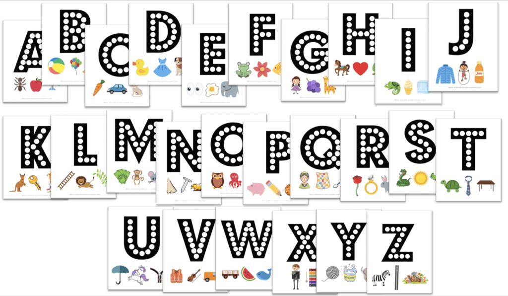Dot Marker Alphabet Bundle - Little Learning Club