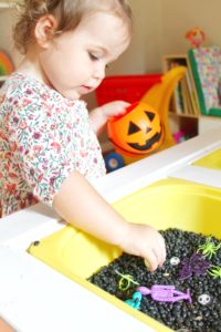 Halloween Sensory Bin - Little Learning Club
