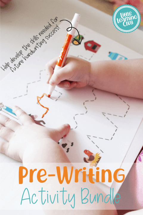Pre-writing Activity Bundle - Little Learning Club