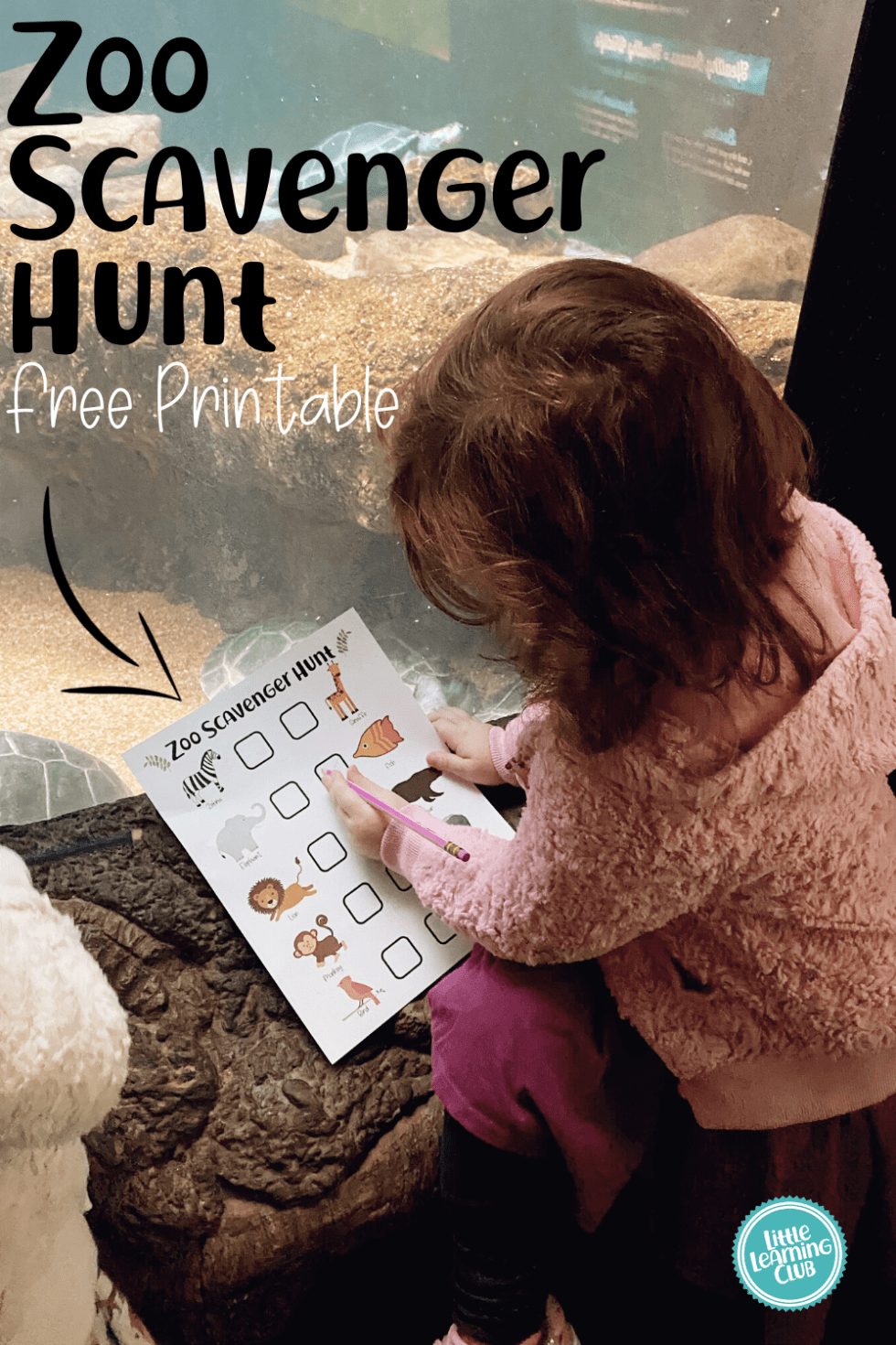 Zoo Scavenger Hunt- FREE Printable - Little Learning Club